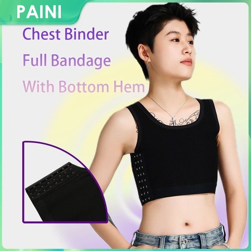 Chest Binder For Big Boobs Women Men Bra With Hook Plus Size Pull Over ...