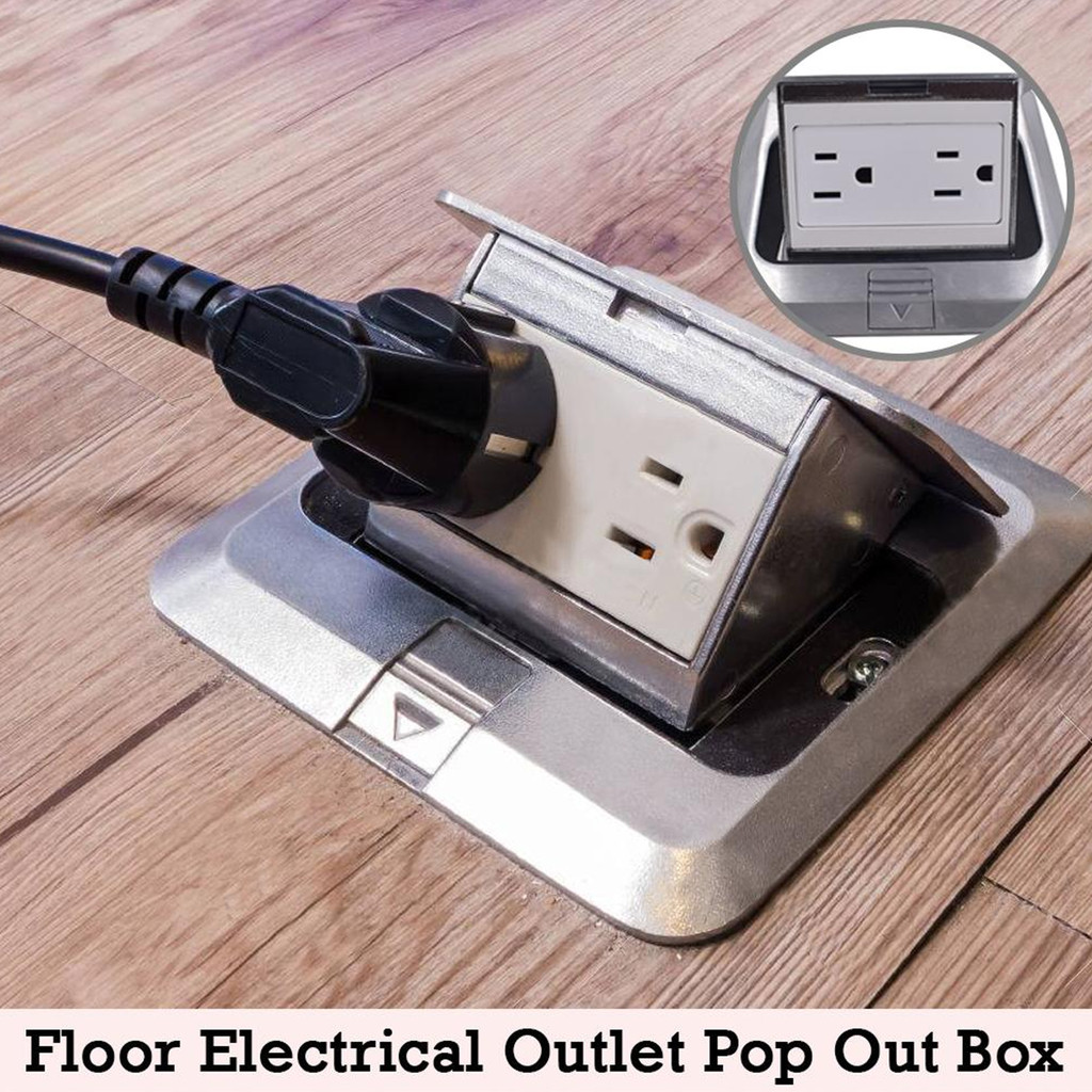 Pop Up Floor Box Countertop Box w/ 15A with Duplex Receptacle | Shopee ...