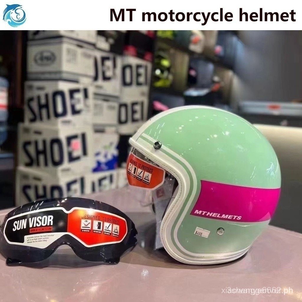Spain Mt retro motorcycle helmet 3/4 half helmet Harley Davidson ...