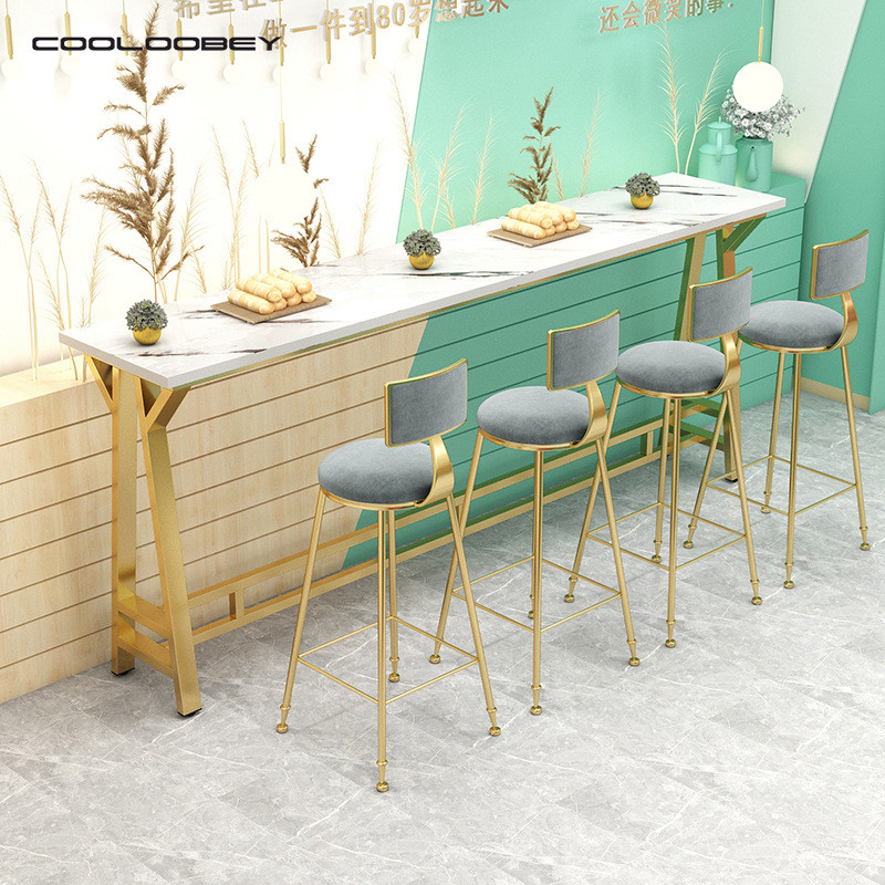 Wholesale Wall Bar Counter High Bar Table Long Table Milk Tea Shop ...