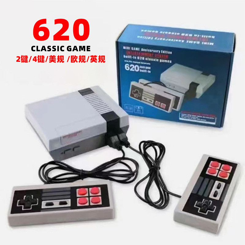 Nes620 Handheld Home Game Console Built-in Double Connection TV Built ...