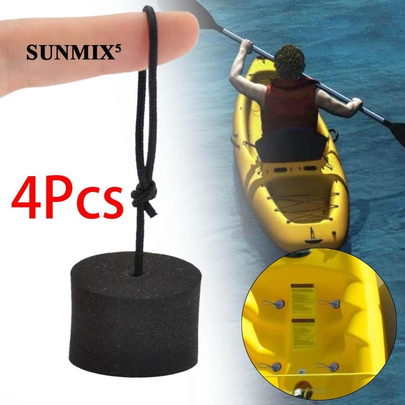 [Trend Sport] 4 Pieces Kayak Plug with Cord Paddle Drip Rings ...