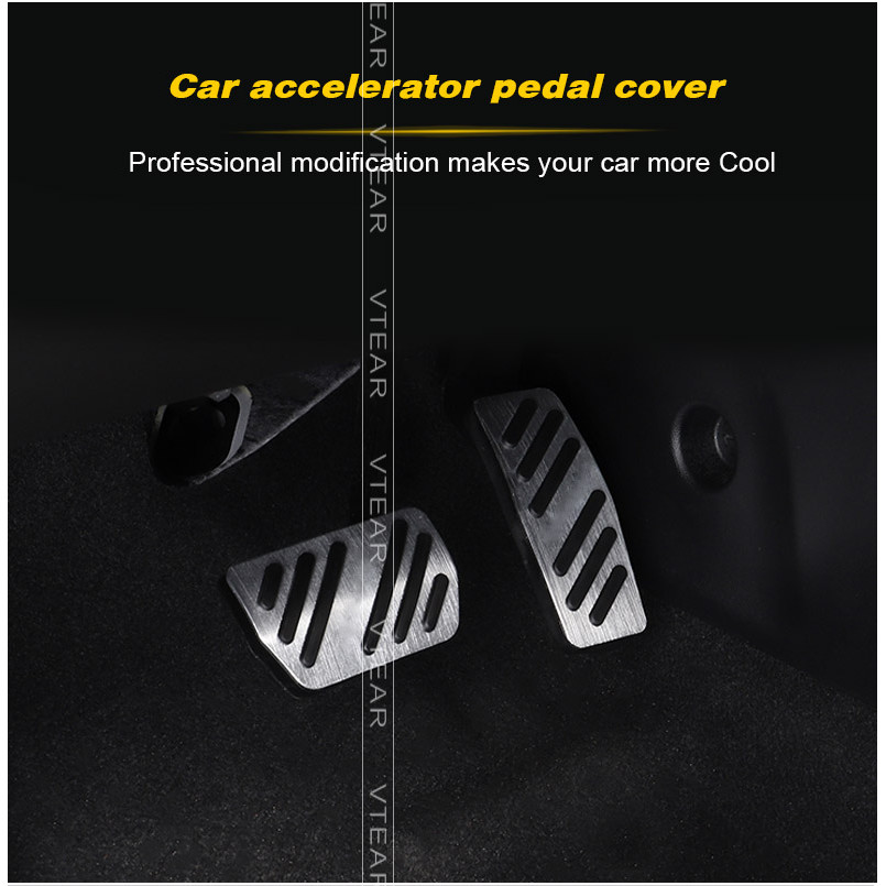 Vtear 2PCS Car Accelerator Pedal Covers Foot Pad Brake Shell Protector ...