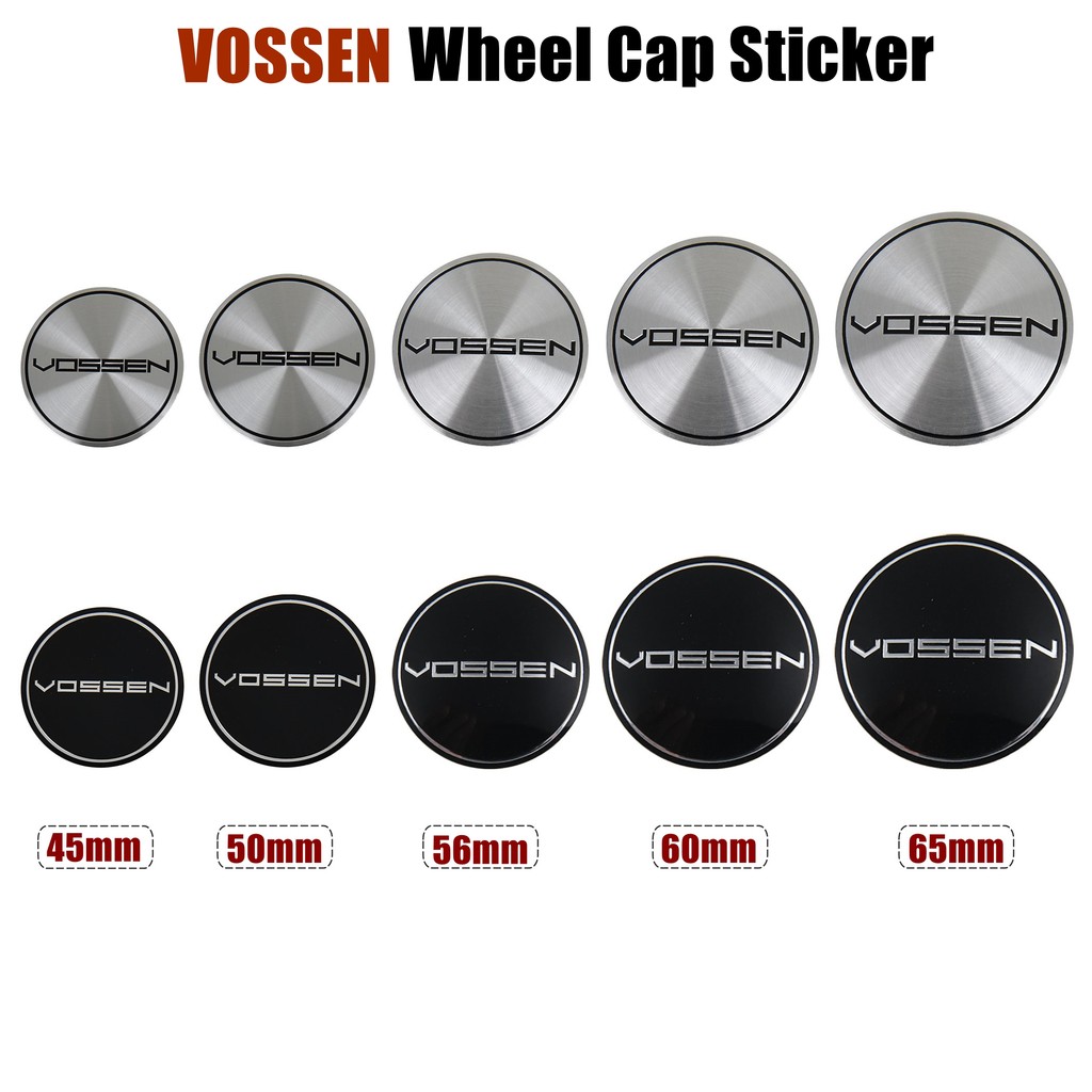 45MM Car JDM Styling Wheel Center Emblem 50MM 56MM VOSSEN Logo Sport ...
