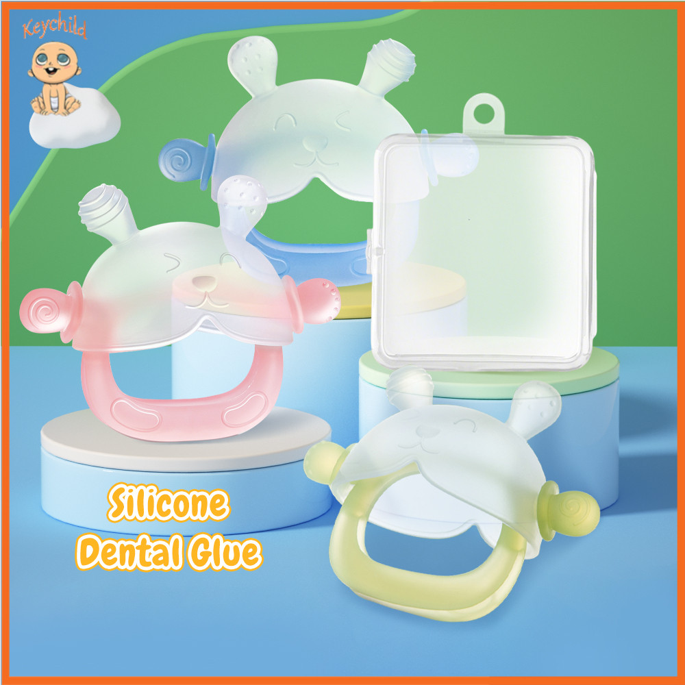 Keychild Baby Rabbit Teether Silicone Soft Teething Toys For Babies | Shopee Philippines