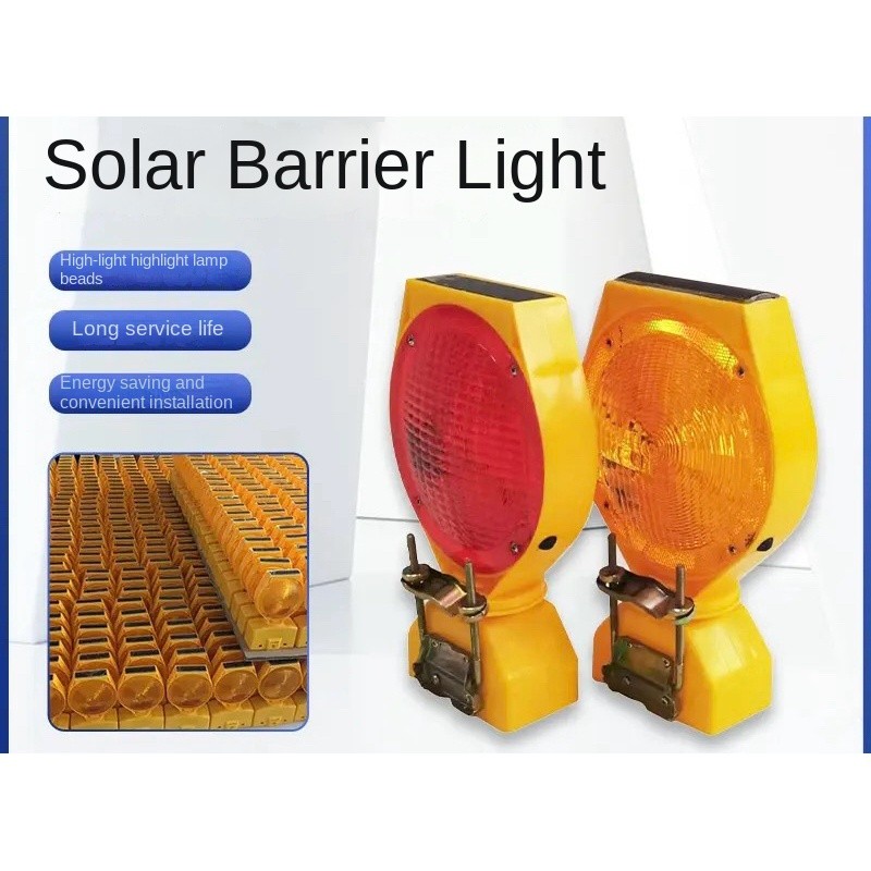 Ultra Bright LED Road Safety Traffic Warning Solar Blinker Light ...