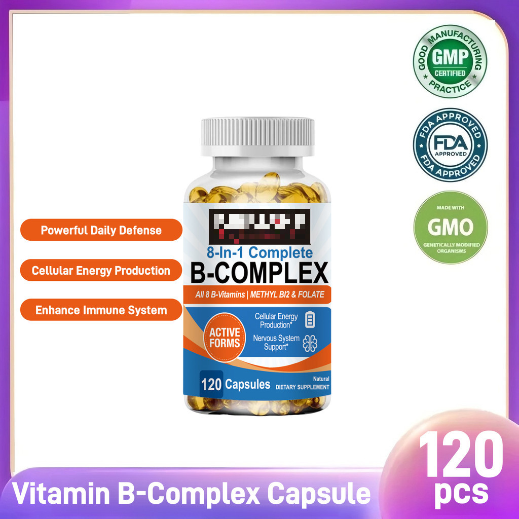 8-in-1 Vitamin B Complex Capsule Enhance Immunity Support Energy ...