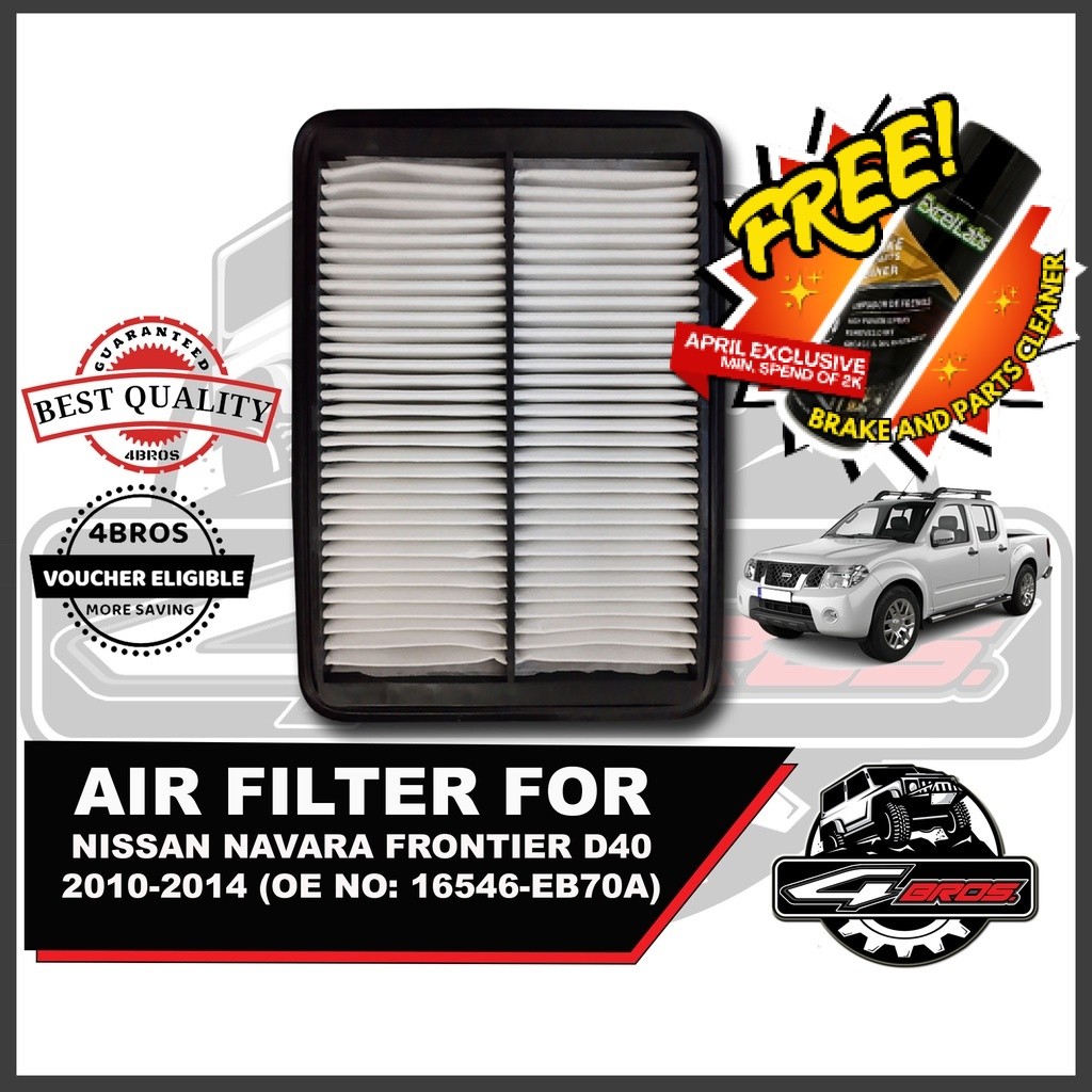 Excellabs Air Filter for Nissan Navara Frontier D40 2010 to 2014 ...