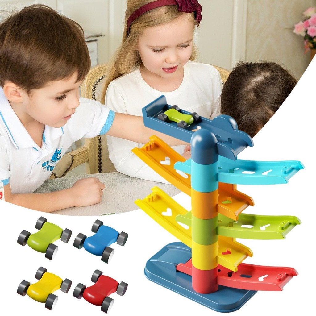 Car Ramp Track Toy Interactive Track Racer Playset Enhances Motor ...