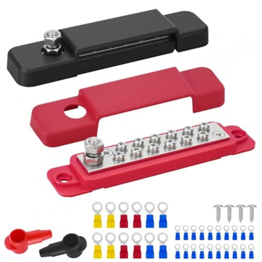 48V 150A Busbar Distribution Board with Terminal Blocks for Boats and RV Systems | Shopee ...