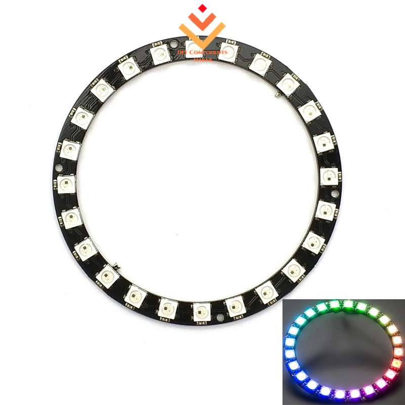 WS2812B 24 Bits WS2812 5050 RGB LED Ring Lamp Light with Integrated ...