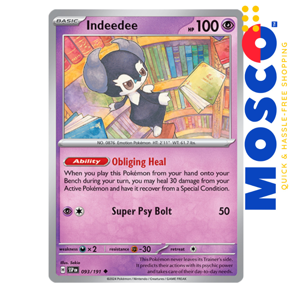Indeedee - 093/191 Surging Sparks | Pokemon TCG | Shopee Philippines