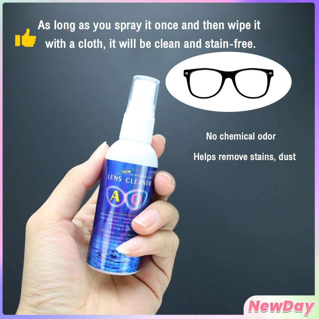 N.D 50ml Eyeglasses Sunglasses Spray Lens Cleaner Cleaning Liquid ...