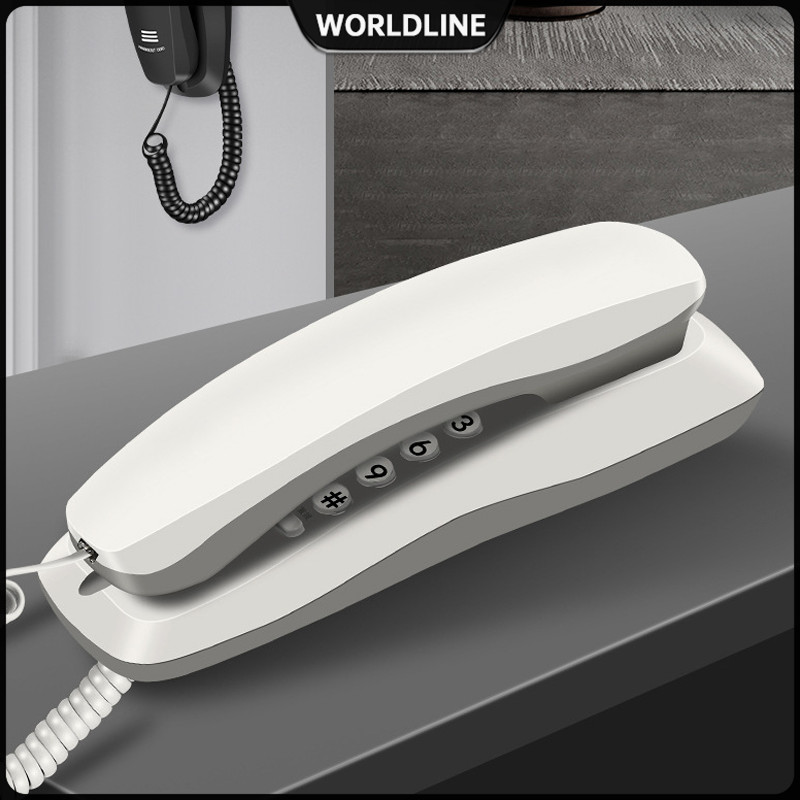COD Wall Mounted Telephone Small Wired Desktop Phone Multifunctional ...