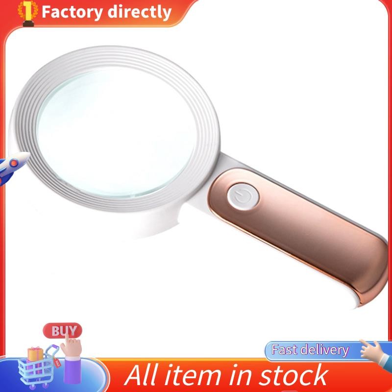 In stock-Magnifying Glass with 18 LED Lights, 30X Handheld Magnifying ...
