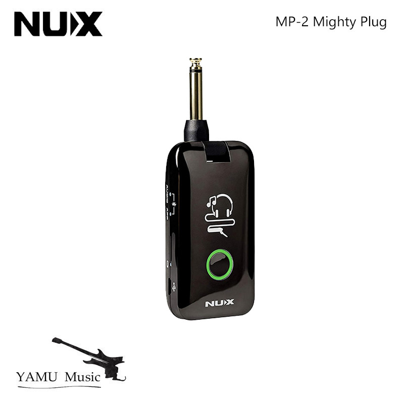NUX Mighty Plug MP-2 Guitar and Bass Modeling Headphone Amplug with ...