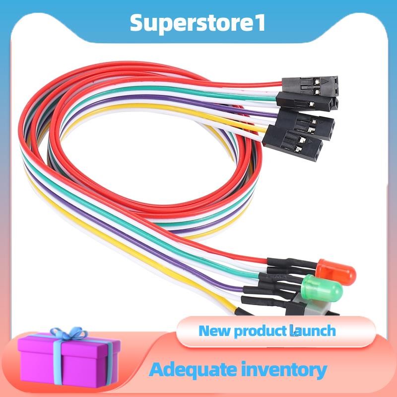 ATX PC Computer Motherboard Power Cord 2 Switch On With LED Light On ...