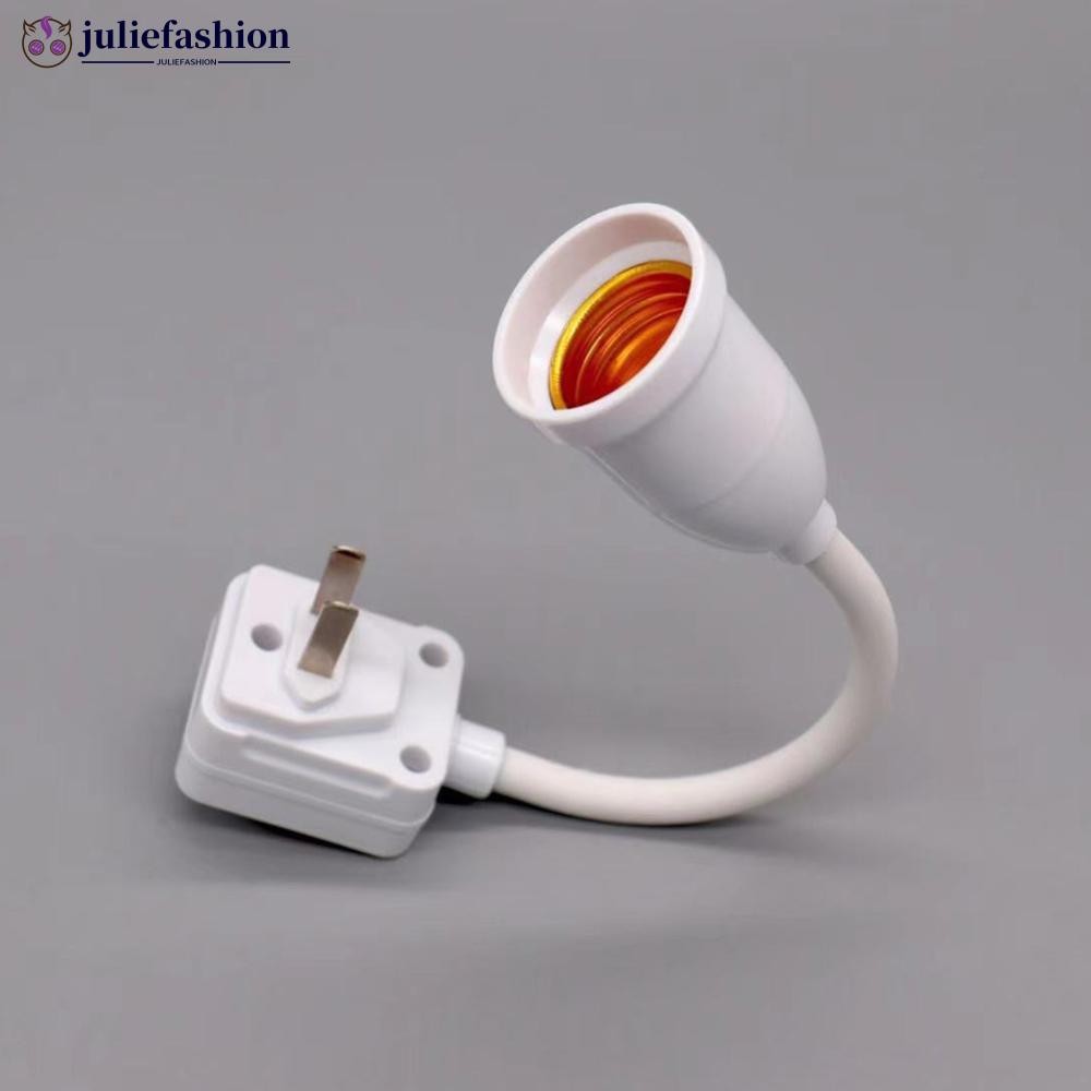 JULIEFASHION EU/US Direct Plug-in Lamp Base E27 Rotary Lamp Socket Bulb ...
