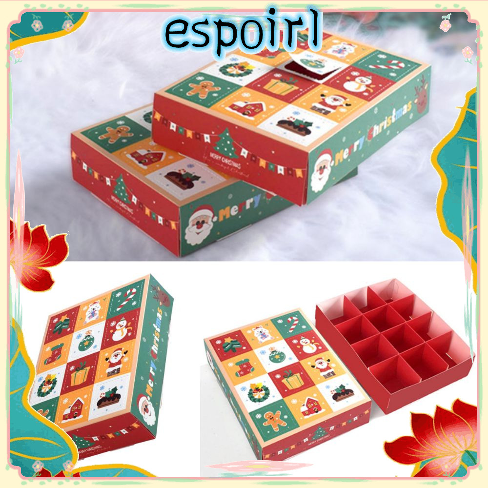 ESPO 5PCS Christmas Empty Blind Boxes, Multicolor 12 Grids Christmas ...