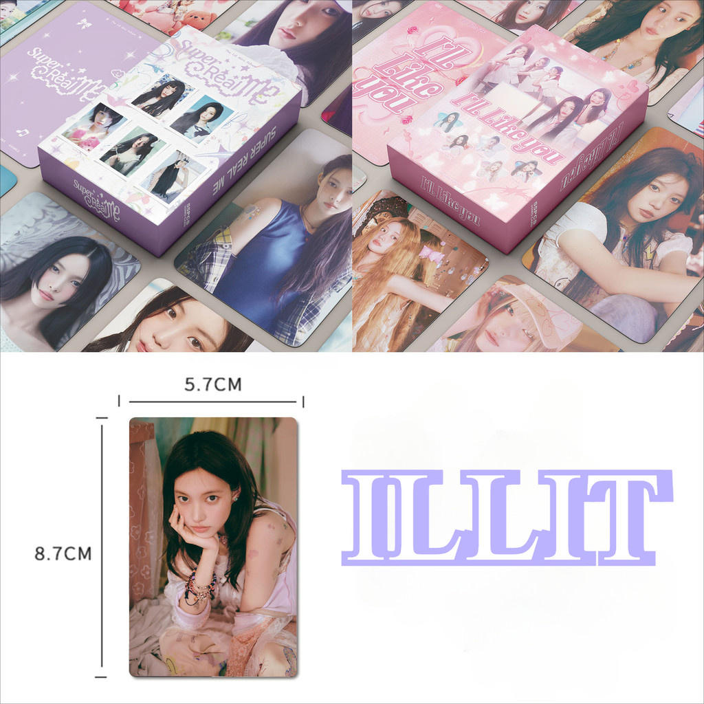 ILLIT 2ND MINI ALBUM I'LL LIKE YOU& SUPER Photocard Lomo Card Postcard ...