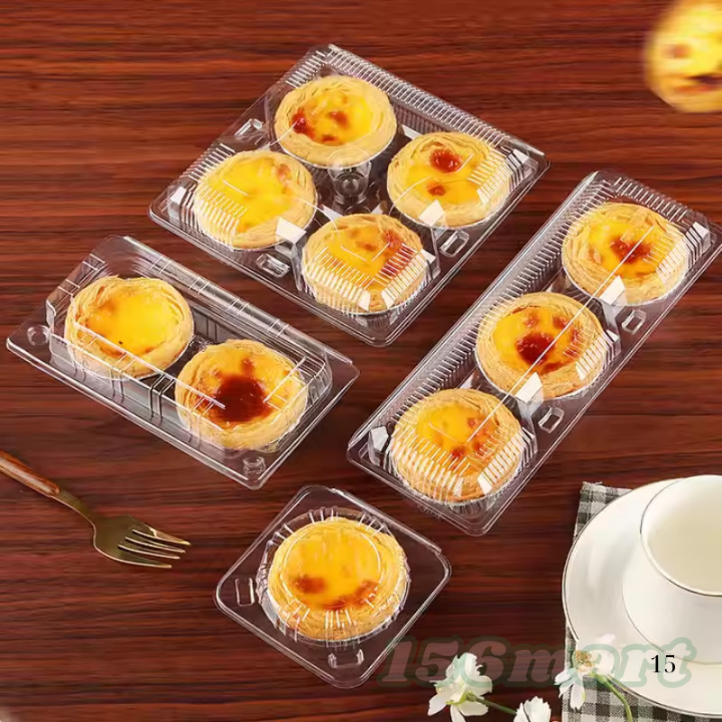 50 Egg tart boxes - Cream puff boxes - mini donut boxes | Shopee ...