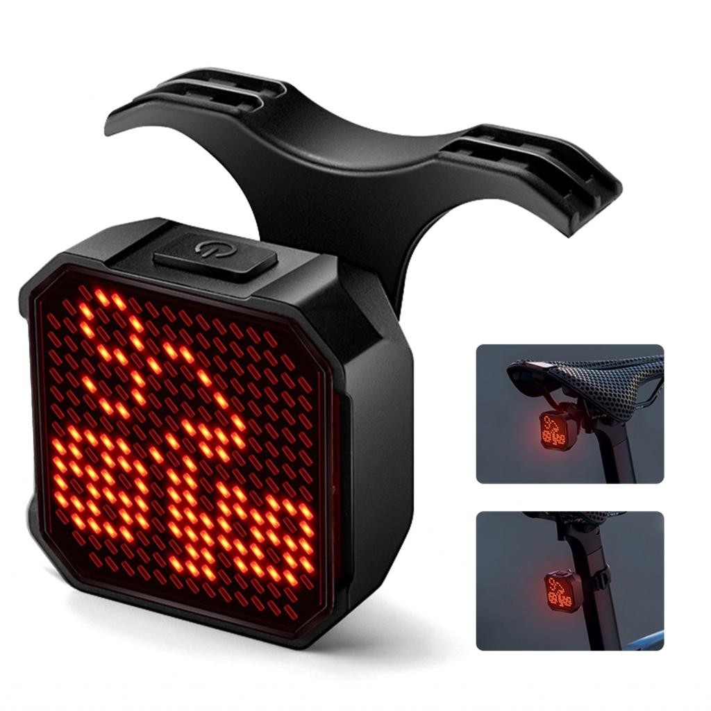 Smart Tail Light Bicycle Rechargeable LED Bicycle Tail Light with DIY ...