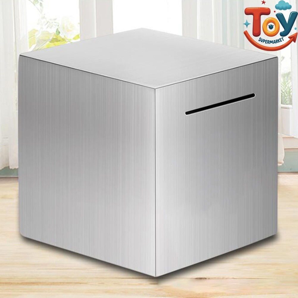Stainless Steel Piggy Bank Simple Anti-Fall Large Capacity Children's ...