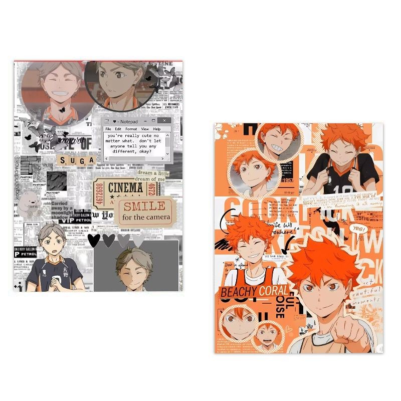 Japanese Anime Volleyball Boy Poster Hyuga Shoyo Kageyama Feixo Room ...