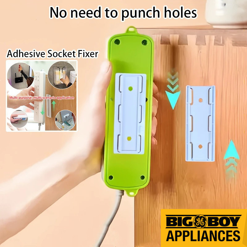 No-Punch Socket Storage Shelf Wall Mounted Power Socket Fixture Wall ...