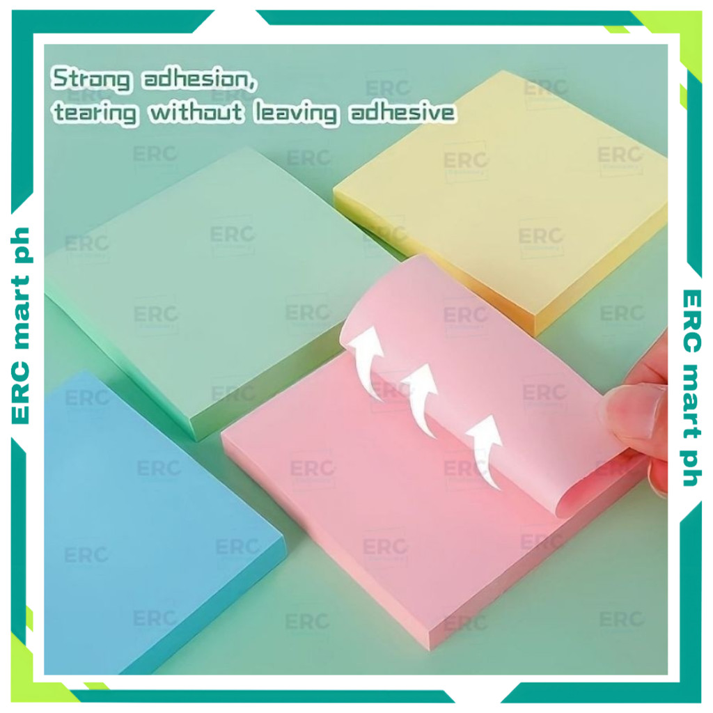 ERC 4 Colors Sticky Notes - 3x3 inch Multicolor Memo Pads for Office ...