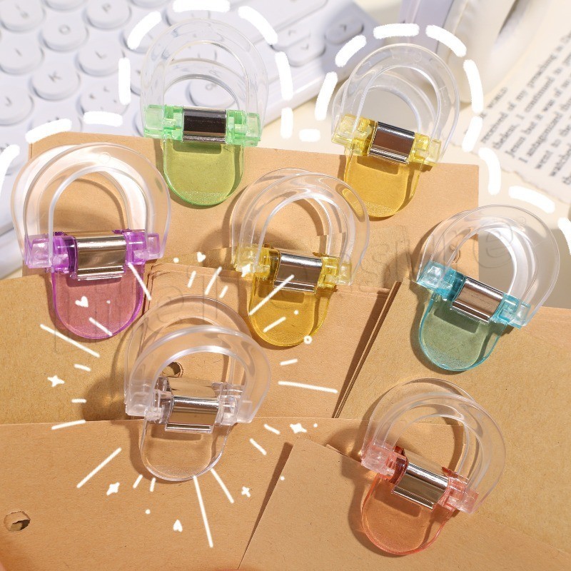 Arc-shaped Push-push Buckle Clips - School Office Supplies - Student ...