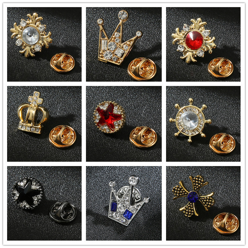 Men's suit Chest Brooch Fashion Accessories Trend brooch | Shopee ...