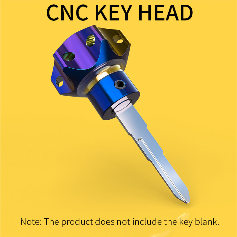 Universal Motorcycle Key Head Modified Key Cover with CNC Key Head Gear ...