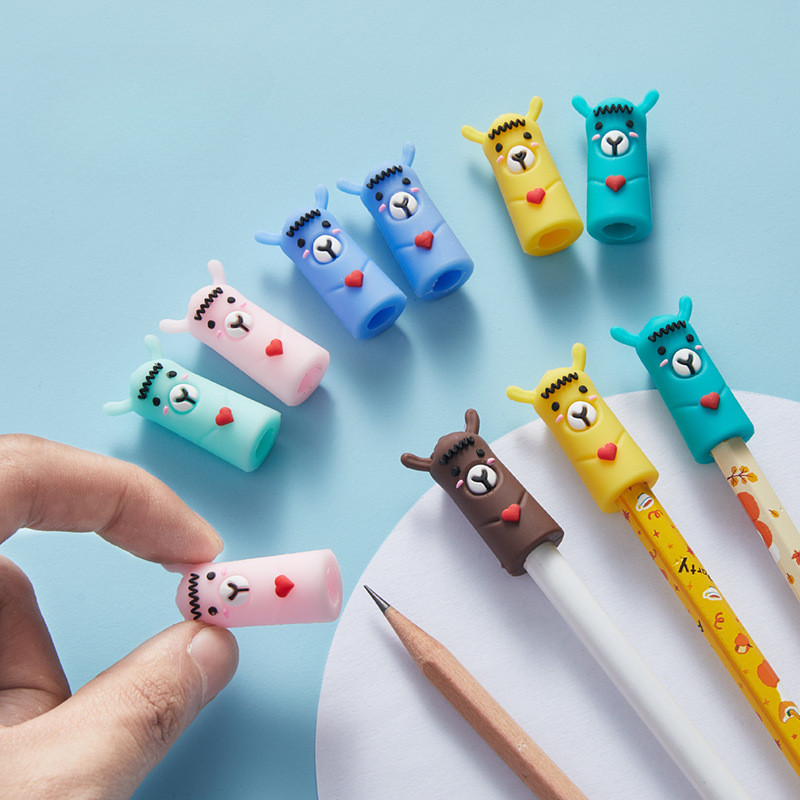 Bfuming Cute Alpaca Pencil Caps Pen Tip Protector Cover Pencil Toppers ...