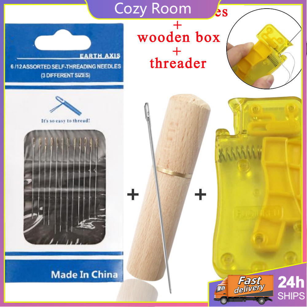 Automatic Needle Threader Set Elderly Automatic Quick Needle Introducer ...
