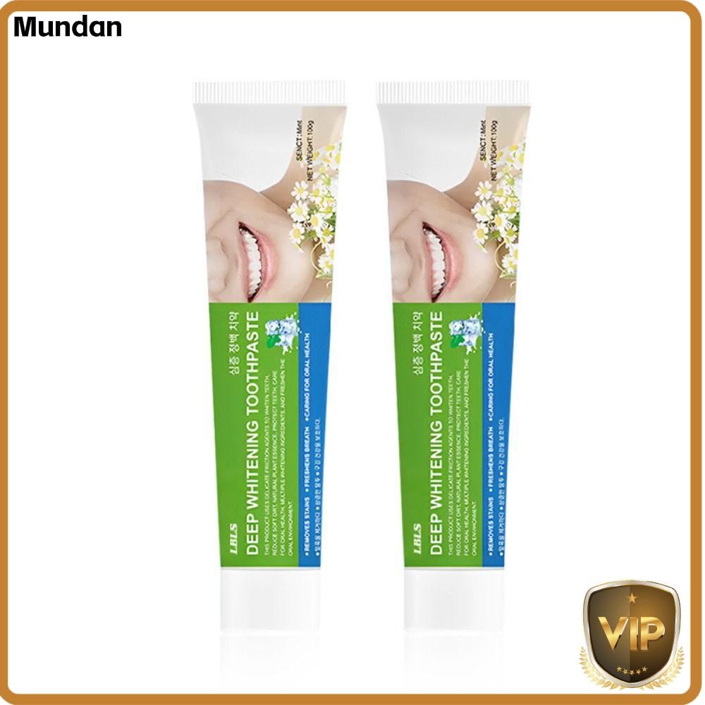 MUNDAN Teeth Whitening Toothpaste, Mint Gentle Brightening Toothpaste ...