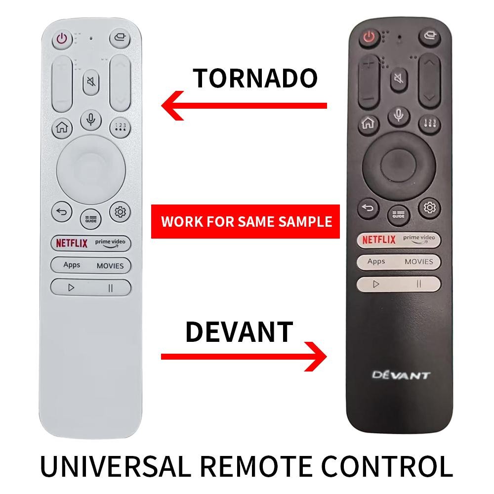Applies to New Devent Smart TV Remote Control Tornado Applicable to the same sample voice ...