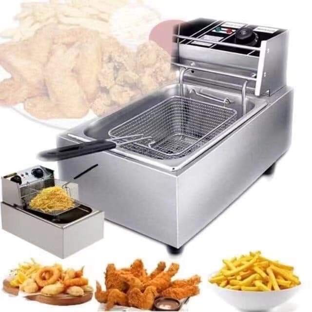 Deep Fryer Electric Stainless Steel Deep Oil Fryer Machine 6Liters ...
