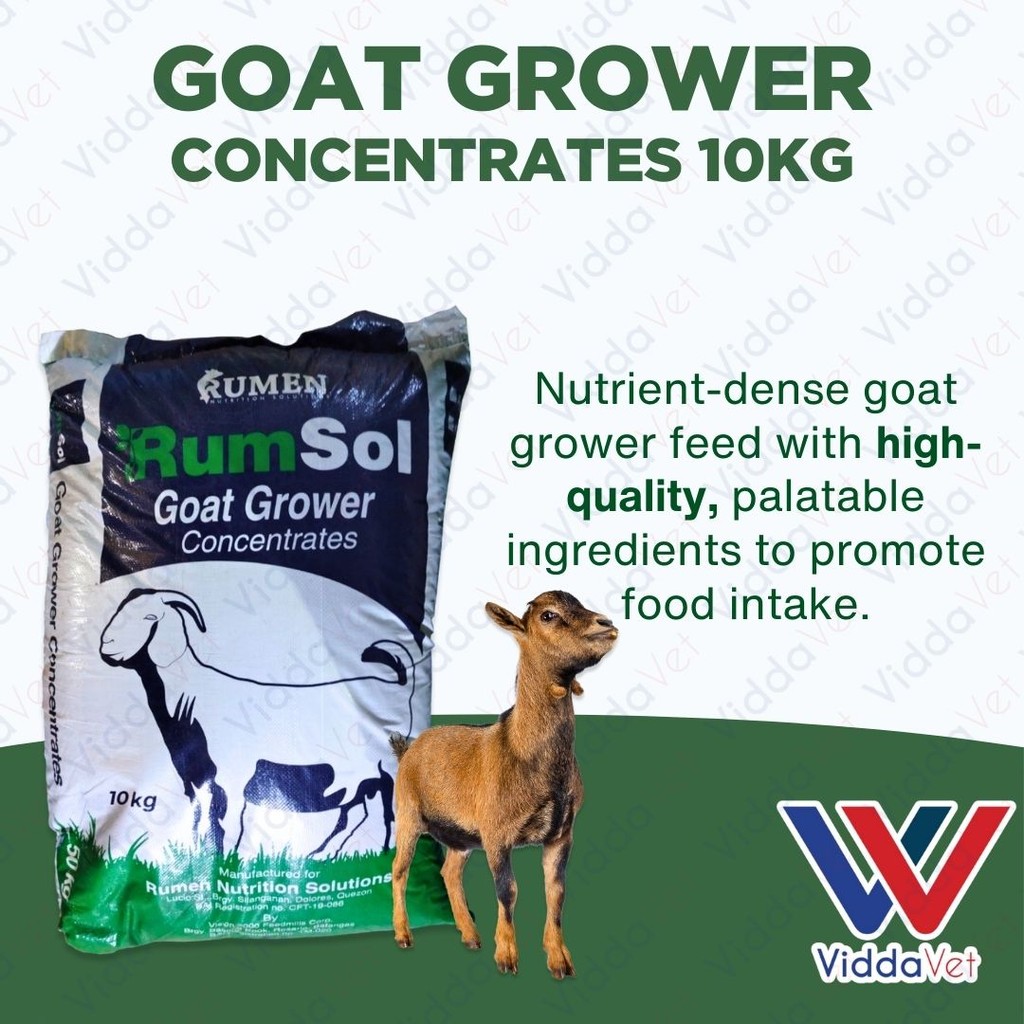 RUMSOL CATTLE FEEDLINE GOAT GROWER 10KGrepacked Goat Grow Max | Shopee ...