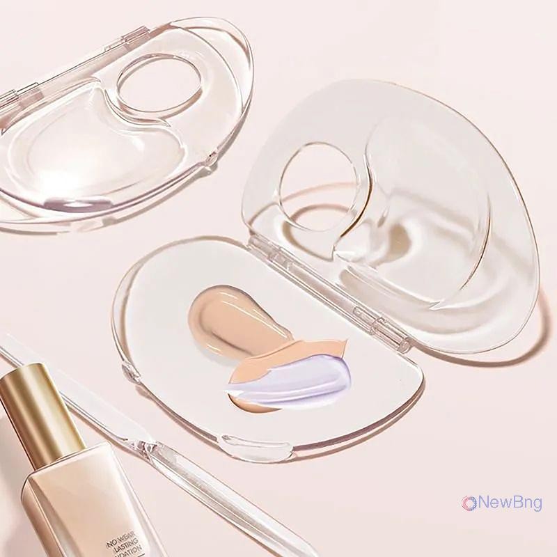 ONew 2PCS/SET Transparent Makeup Color Palette Folding Liquid ...