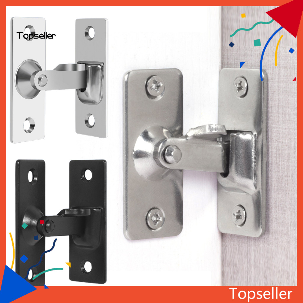 Tops* Door Hasp Latch Weather-resistant Door Lock Mini Size 90-degree ...
