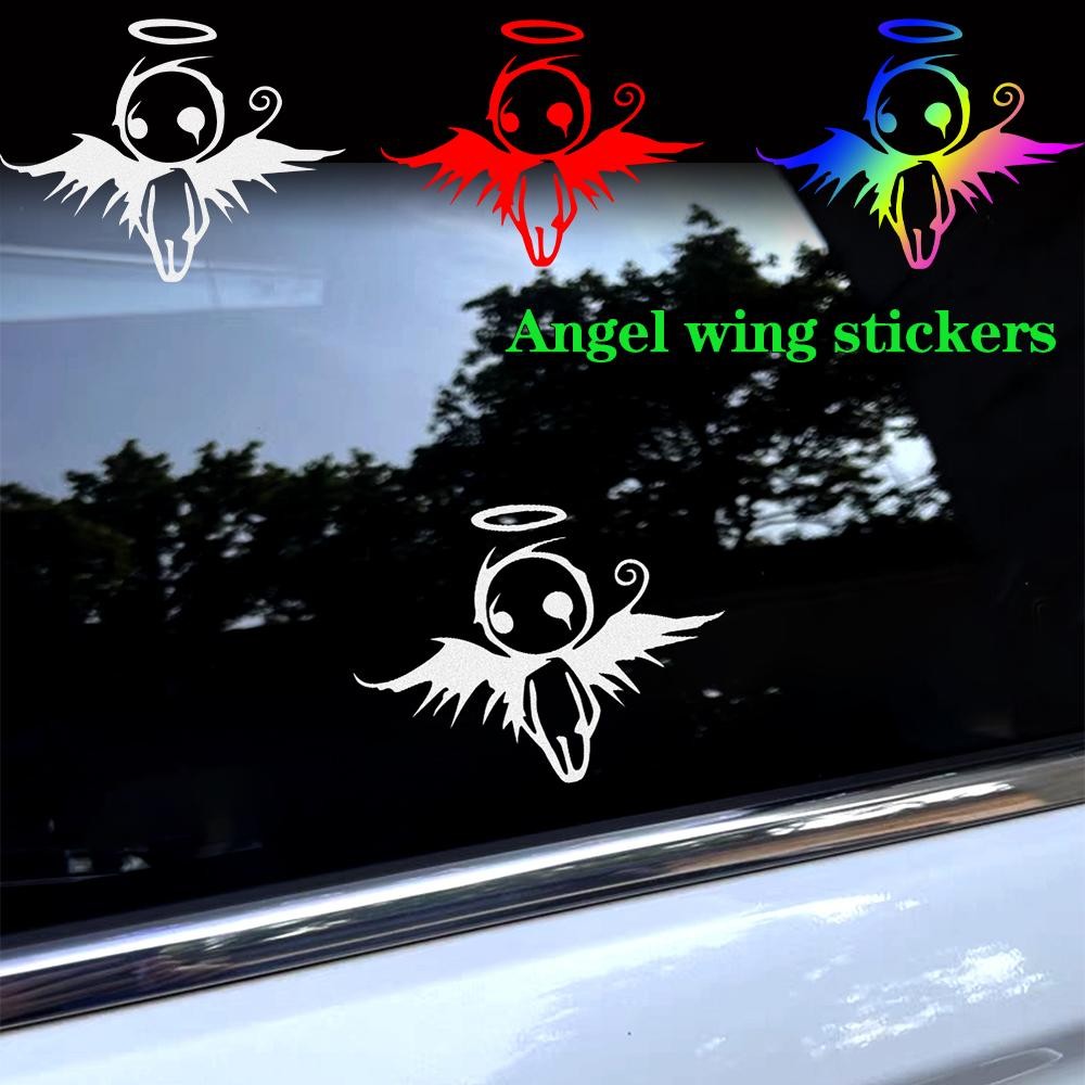 Angel Stickers Fallen Angel Wings Stickers Motorcycle Car Decals Fuel ...