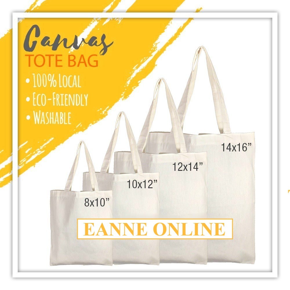 Plain Canvas Tote Bag (Katsa Bag / Eco Bag) with or without Zipper ...