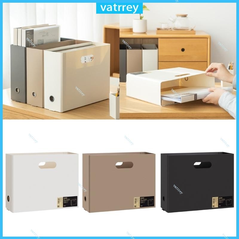 VA A 4 File Storage Box Document Organizer Box Large Capacity File Box ...