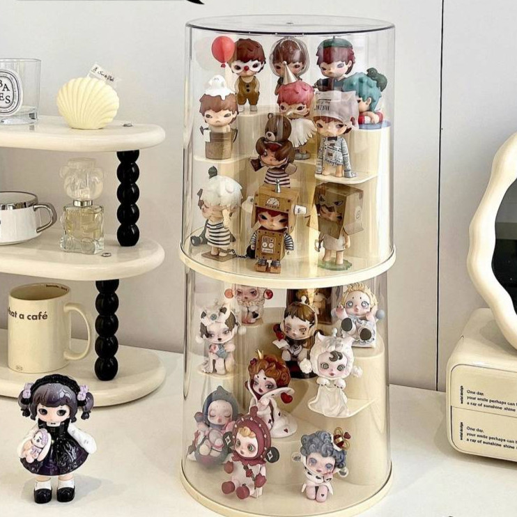 Acrylic Ladder Display Stand Doll Desktop Dustproof Display Rack Pop ...