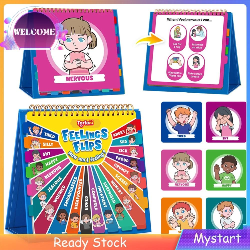 Feelings Flipbook Identify 20 Different Emotions Social Emotional Book ...