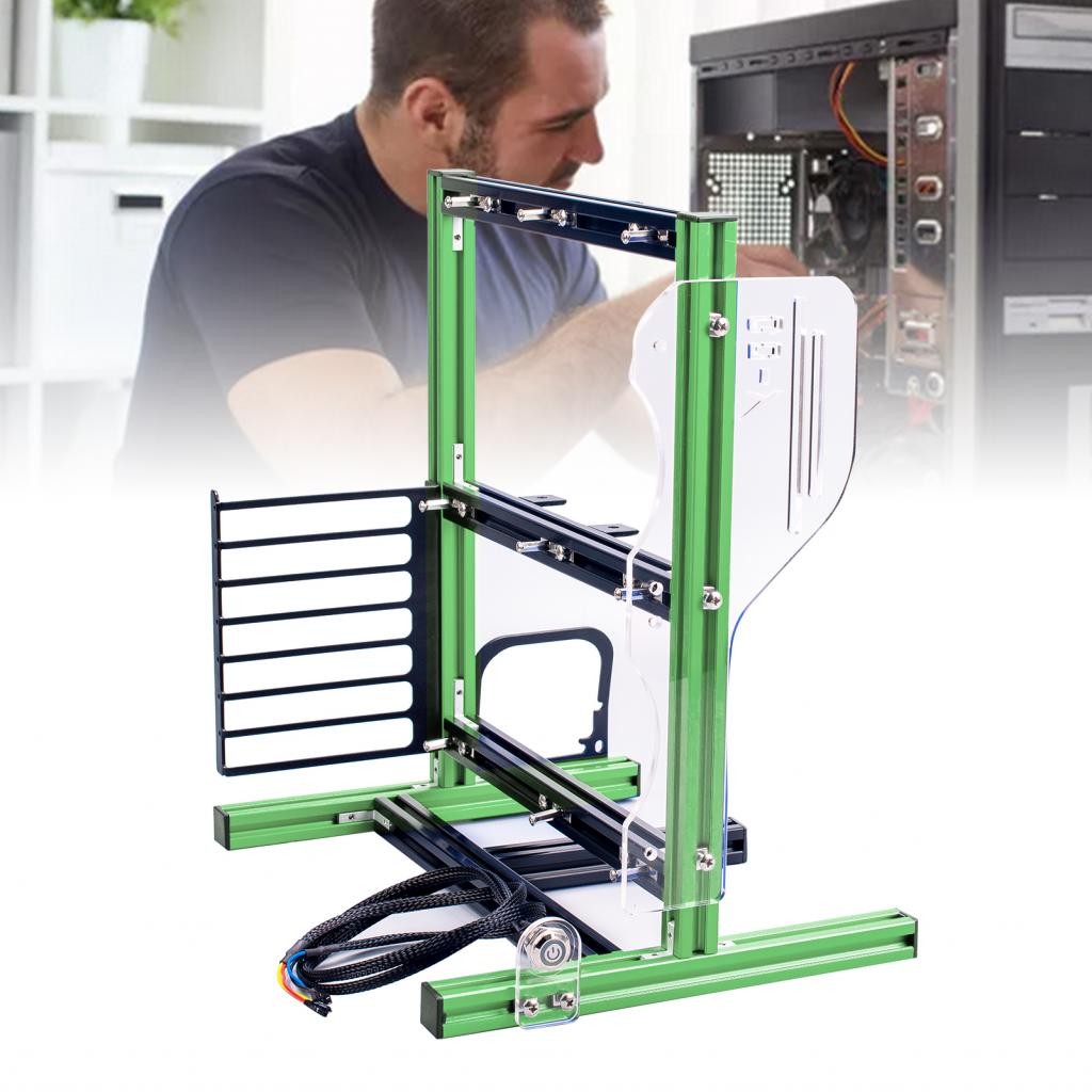 Yaiueir Mini ATX MATX ITX Open Computer Case Frame Excellent Heat ...