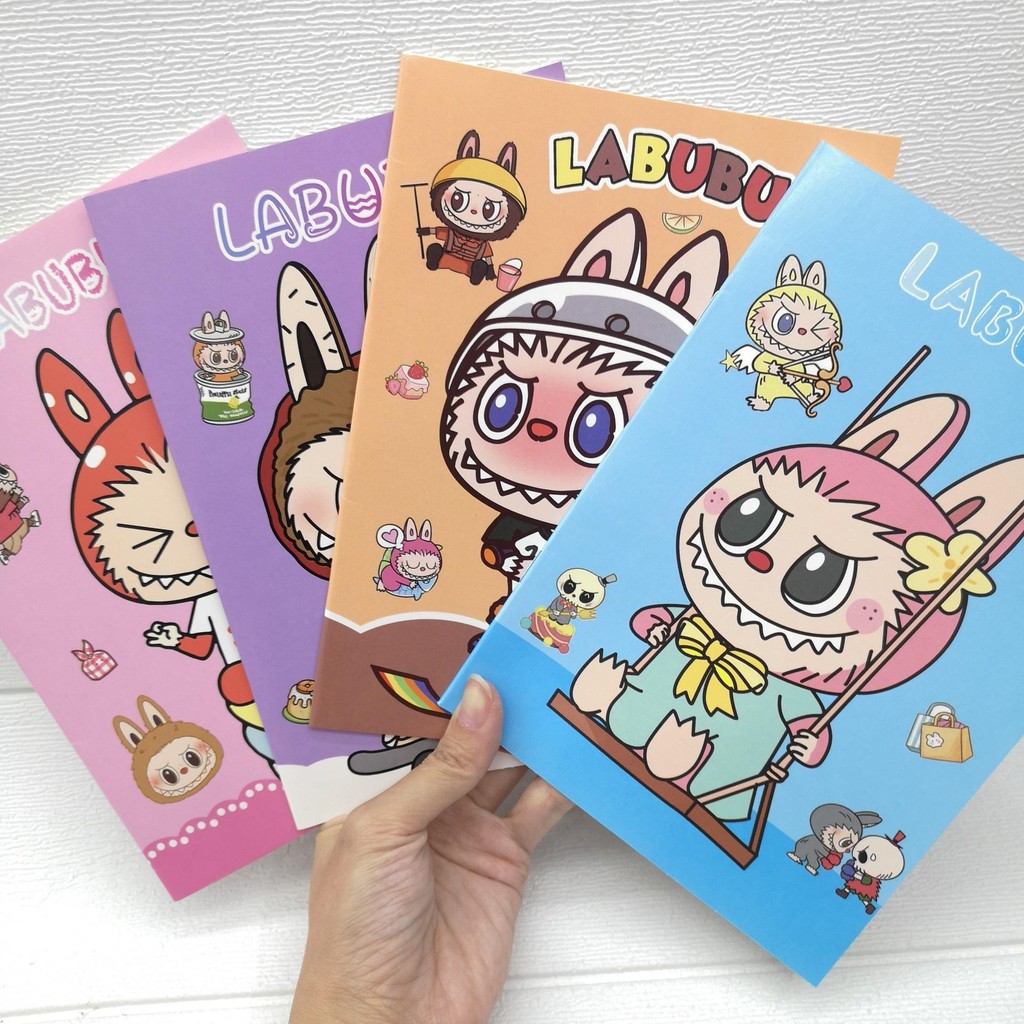 cute Labubu Capybara Sanrio notebook cute cartoon A5 book horizontal ...