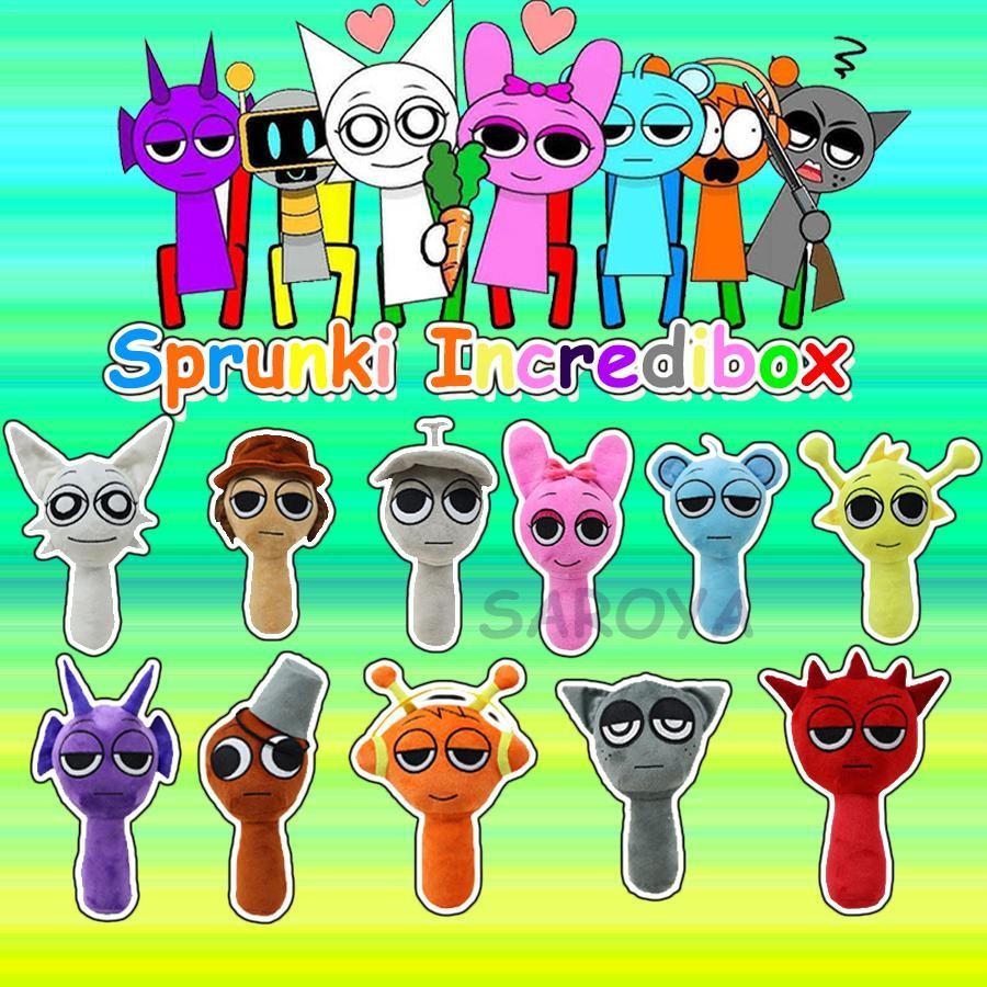 Sprunki Incredibox Oren Raddy Tunner Wenda sprunki doll toys Christmas ...