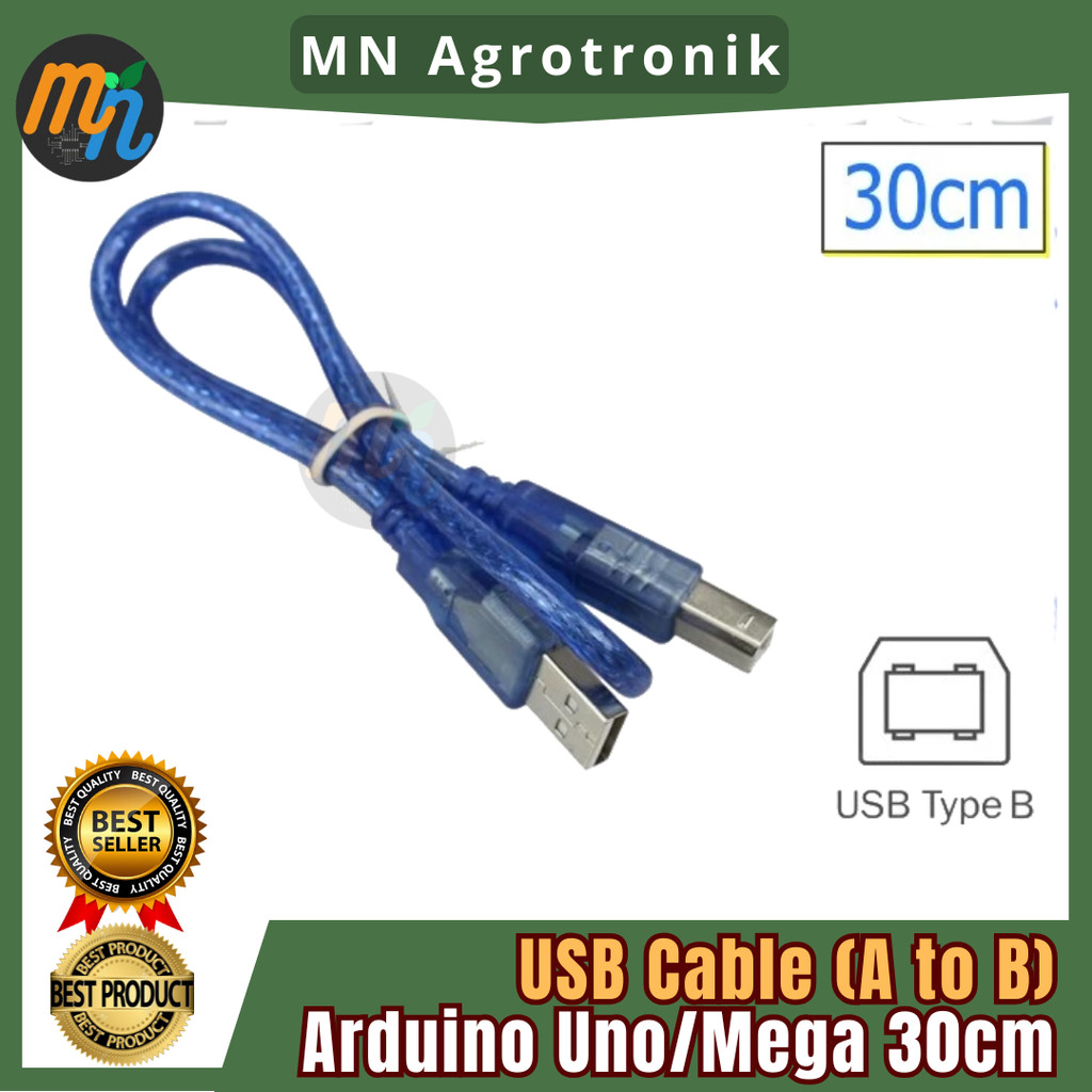 Usb type A to USB type B cable / UNO Mega 30cm cable | Shopee Philippines